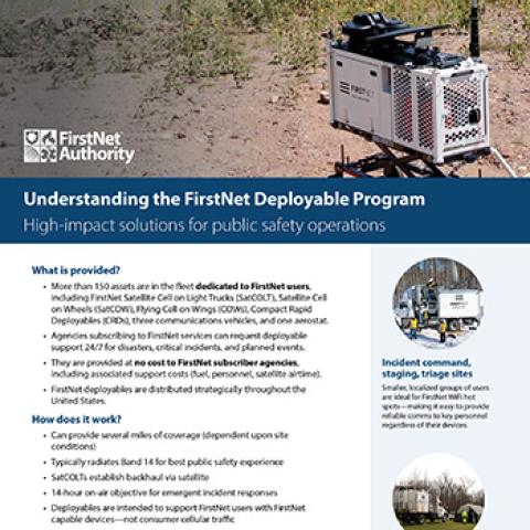 FirstNet Deployables | First Responder Network Authority