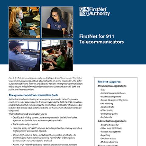 9-1-1/Emergency Communications | First Responder Network Authority