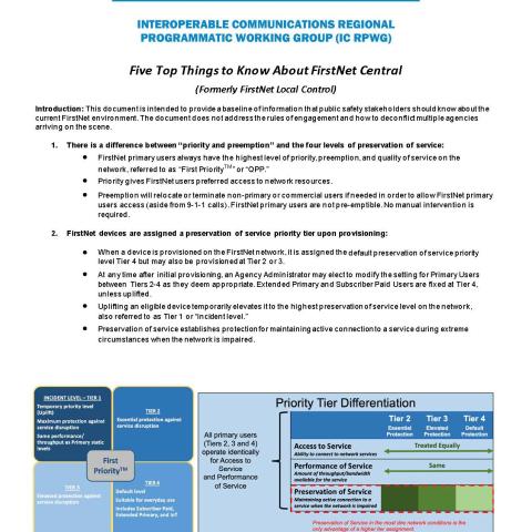 Five Top Things to Know About FirstNet Central | First Responder ...