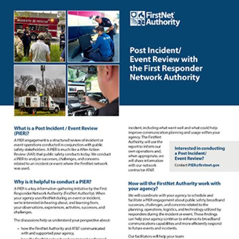 Factsheets | First Responder Network Authority